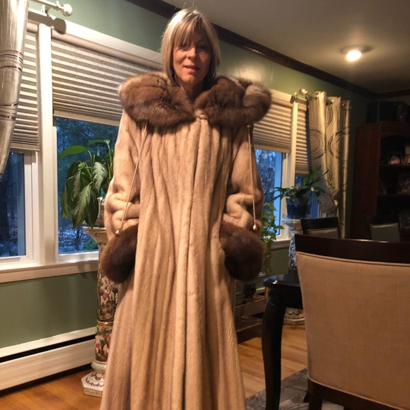 custom made | Jackets & Coats | Mink And Sable Trimmed Coat | Poshmark